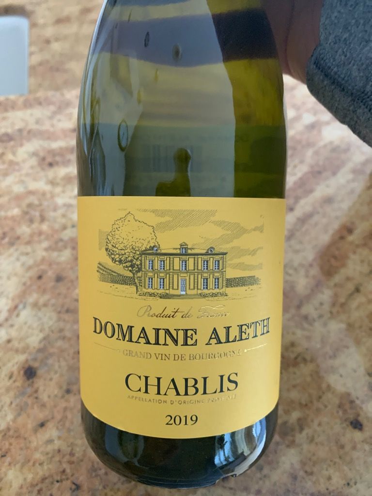 2019 Domaine Aleth Chablis, France, Burgundy, Chablis - CellarTracker