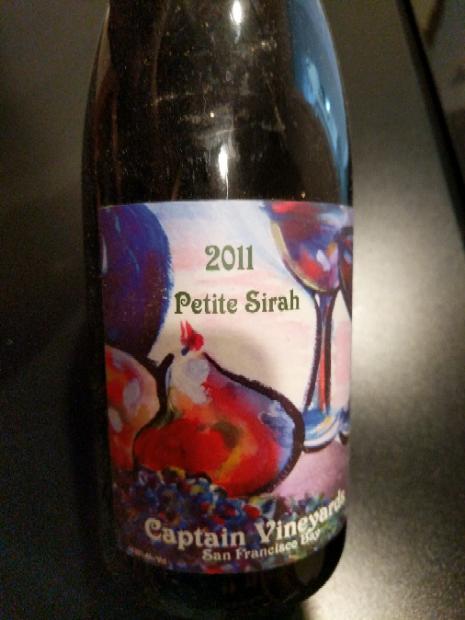 2014 Captain Vineyards Petite Sirah, USA, California, San Francisco Bay ...