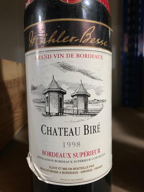1982 Château Bire, France, Bordeaux, Bordeaux Supérieur - CellarTracker