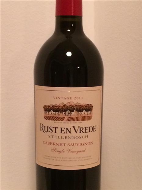 2010 Rust en Vrede Cabernet Sauvignon Single Vineyard, South Africa ...