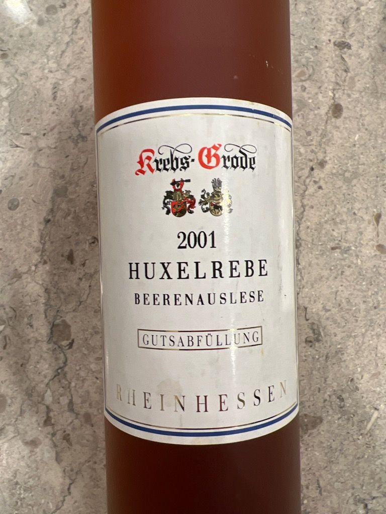 1999 Krebs-Grode Huxelrebe Beerenauslese, Germany, Rheinhessen ...