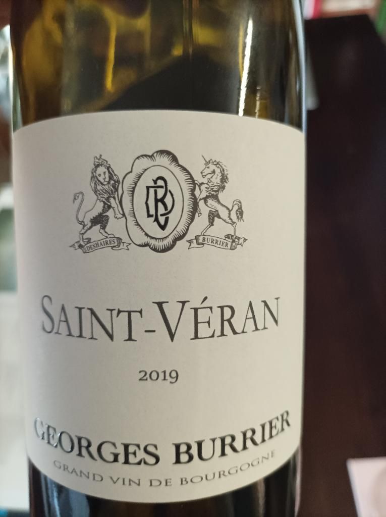 2019 Georges Burrier Saint Véran, France, Burgundy, Mâconnais, Saint ...