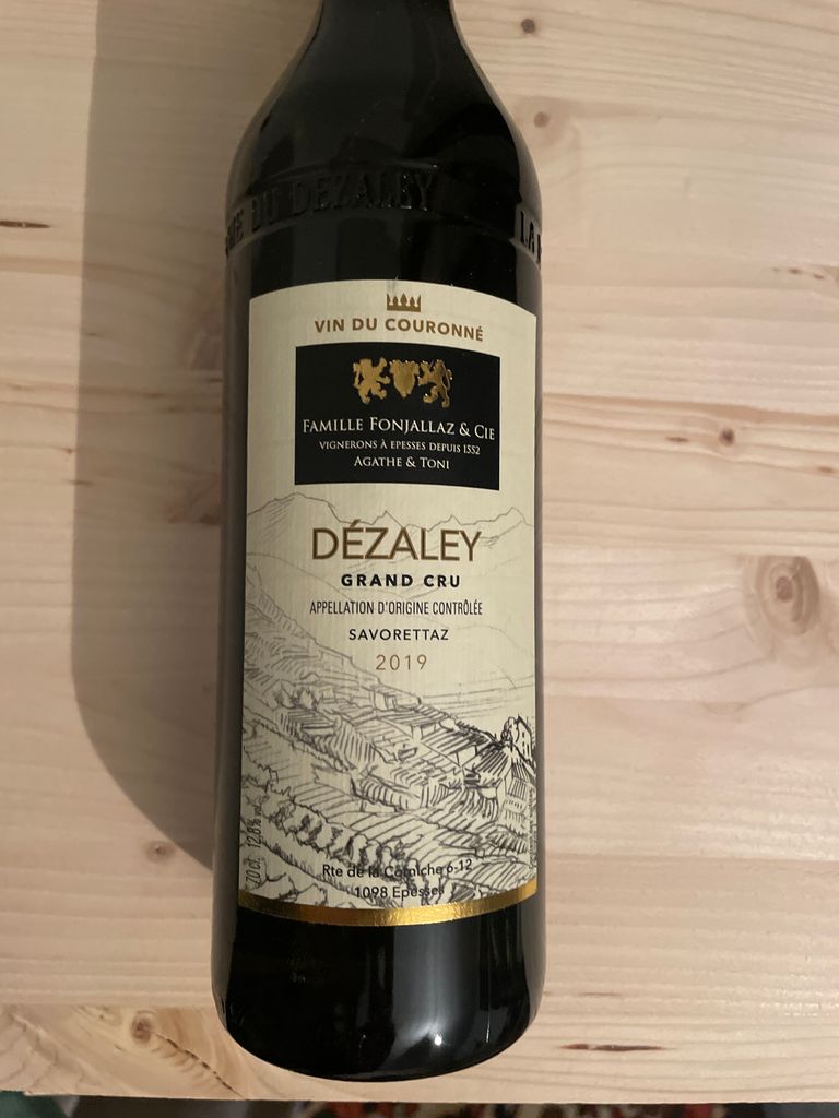 2021 Famille Fonjallaz Chasselas Dezaley Grand Cru, Switzerland, Vaud ...