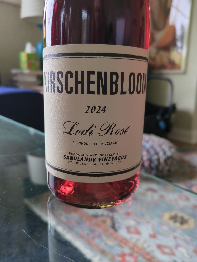 2024 Sandlands Kirschenbloom Lodi Kirshenmann Vineyard, USA, California ...