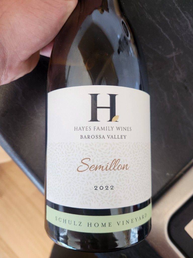 2022 Hayes Family Wines Sémillon, Australia, South Australia, Barossa ...