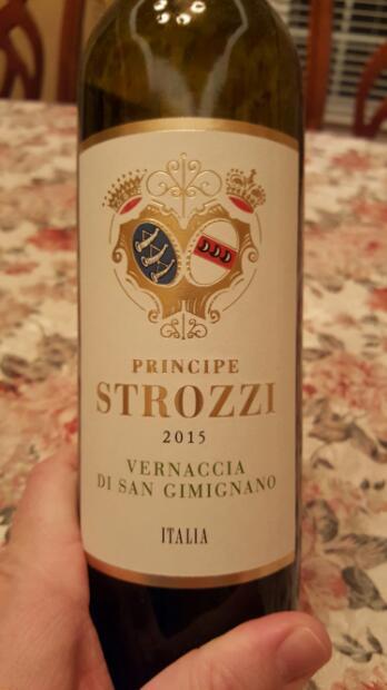 2015 Principe Strozzi Vernaccia di San Gimignano, Italy, Tuscany, San ...