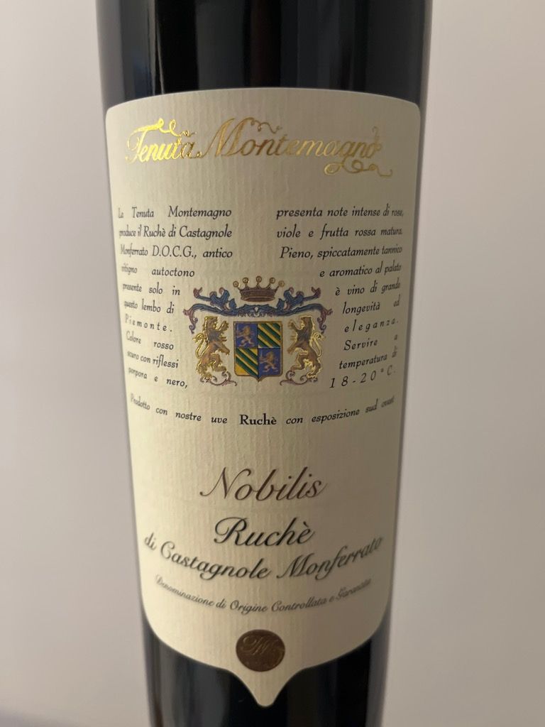 2023 Tenuta Montemagno Ruchè di Castagnole Monferrato Nobilis, Italy ...