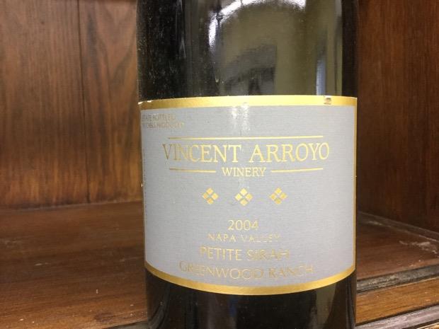 2004 Vincent Arroyo Petite Sirah Greenwood Ranch, USA, California, Napa ...
