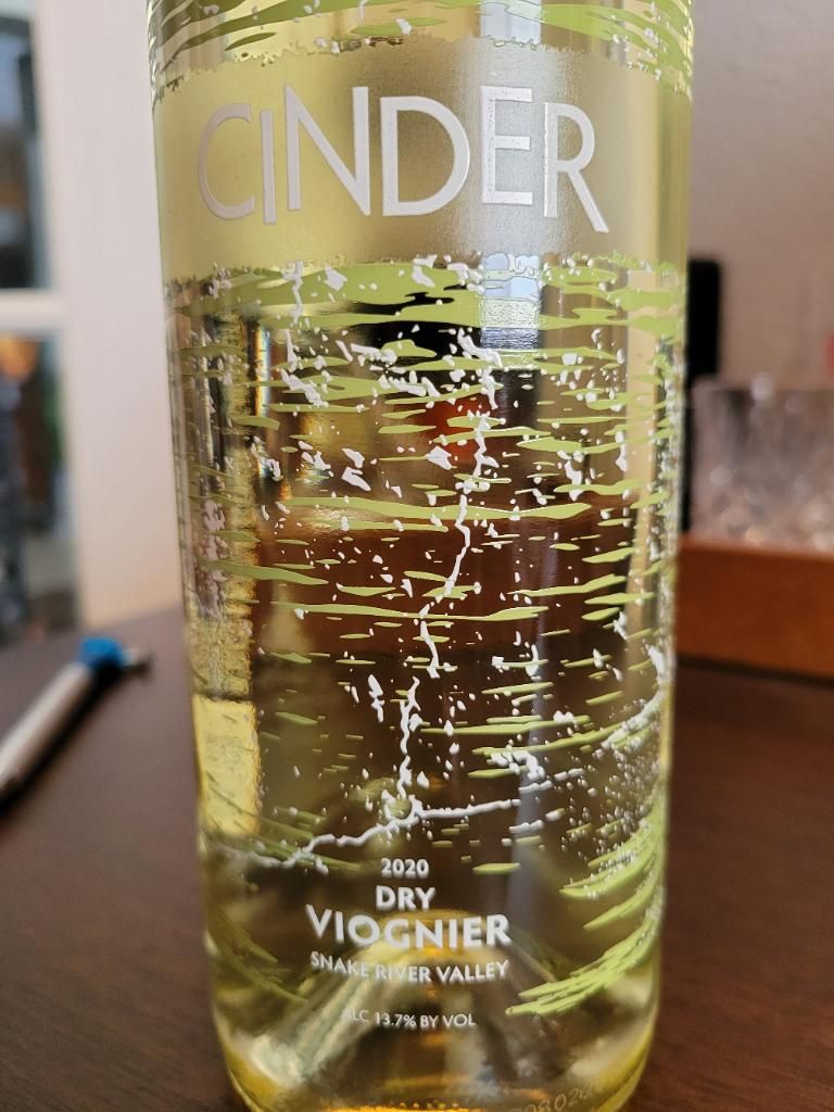2020 Cinder Viognier Dry, USA, Idaho, Snake River Valley - CellarTracker