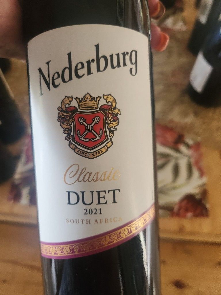 2021 Nederburg Duet, South Africa, Coastal Region - CellarTracker