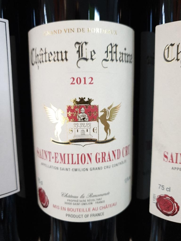 2012 Château Le Maine, France, Bordeaux, Libournais, St. Émilion ...