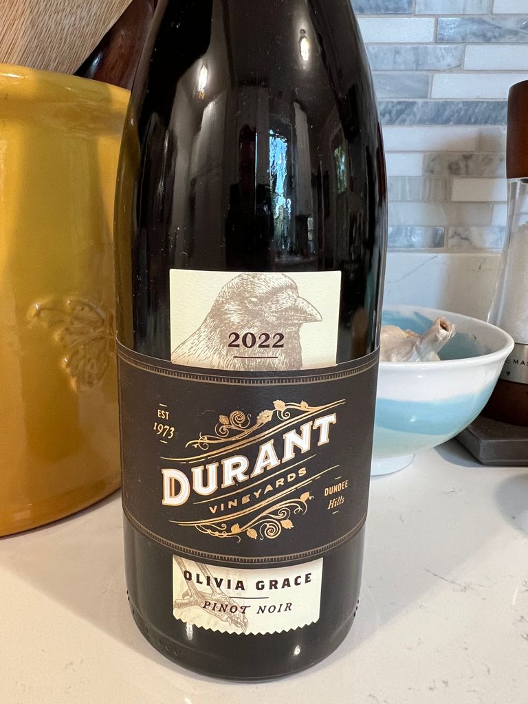 2022 Durant Vineyards Pinot Noir Olivia Grace Vineyard, USA, Oregon ...