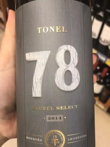 2014 Bodegas Los Toneles Tonel 78 Barrel Select, Argentina, Mendoza ...