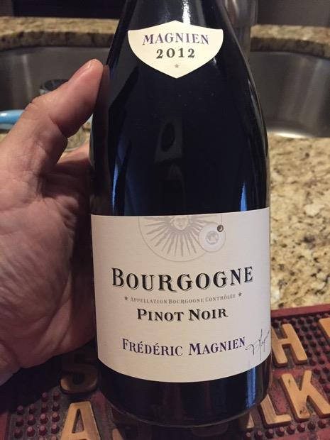 2012 Frédéric Magnien Pinot Noir Bourgogne, France, Burgundy, Bourgogne ...