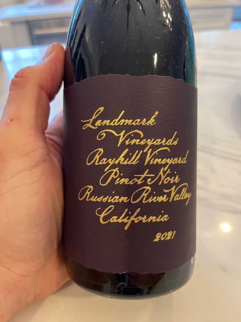 2021 Landmark Pinot Noir Rayhill Vineyard, USA, California, Sonoma ...