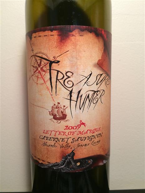 2009 Treasure Hunter Wines Cabernet Sauvignon Letter of Marque, USA ...