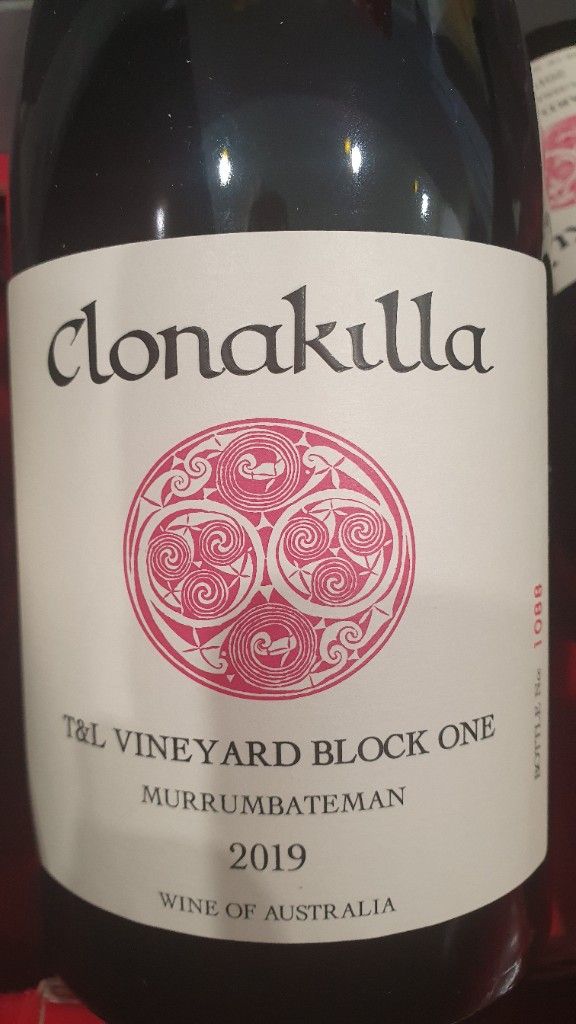 2019 Clonakilla T&L Vineyard Block One, Australia, New South Wales ...