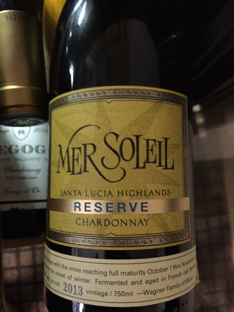 2013 Mer Soleil Chardonnay Reserve Santa Barbara County, USA ...