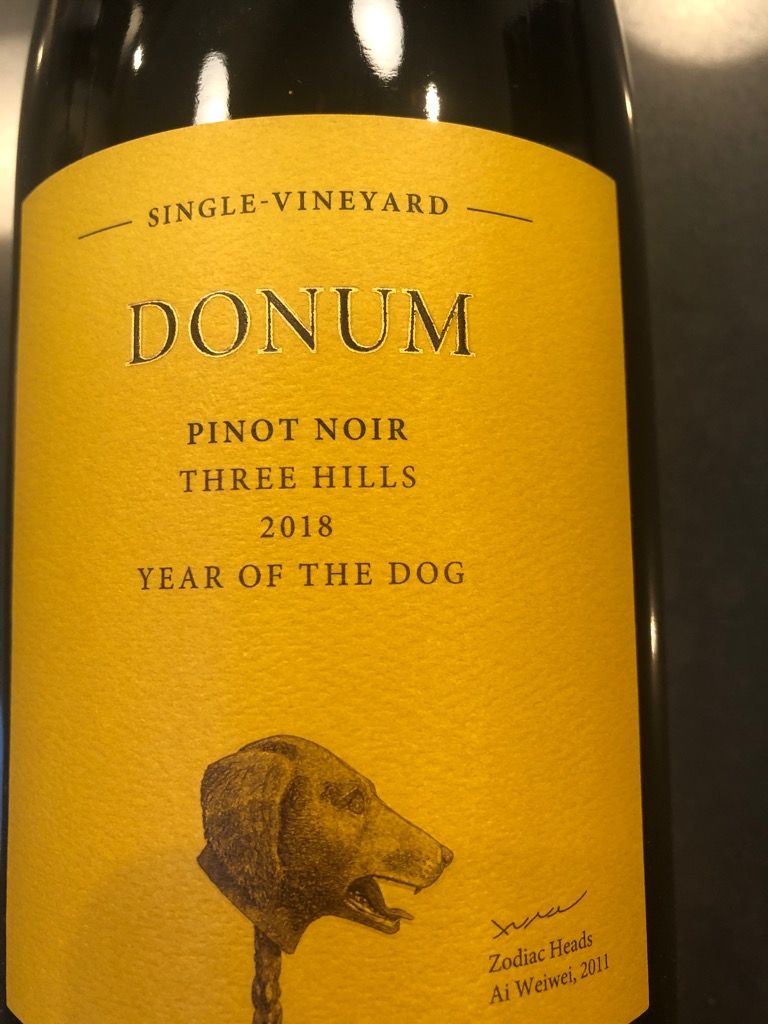 2018 Donum Pinot Noir Three Hills Carneros, USA, California, Napa ...