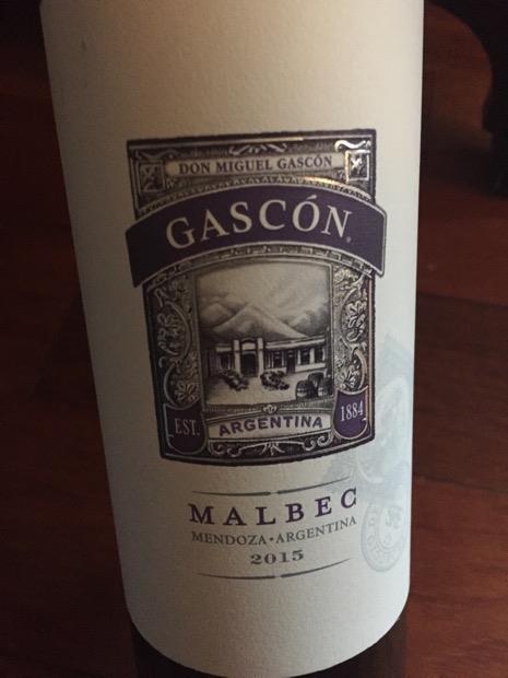 NV Gascon Malbec, Argentina - CellarTracker