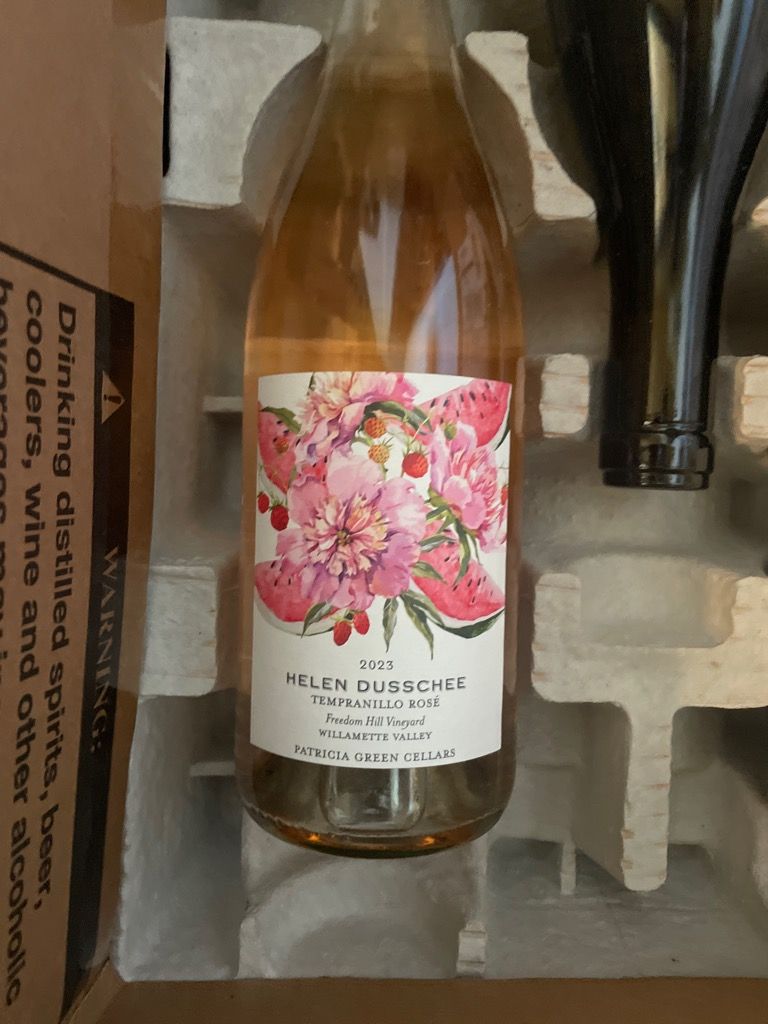 2023 Patricia Green Cellars Tempranillo Rosé Helen Dusschee Freedom ...