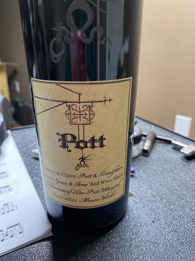 2019 Pott Wine Space & Time, USA, California, Napa Valley, Mt. Veeder ...