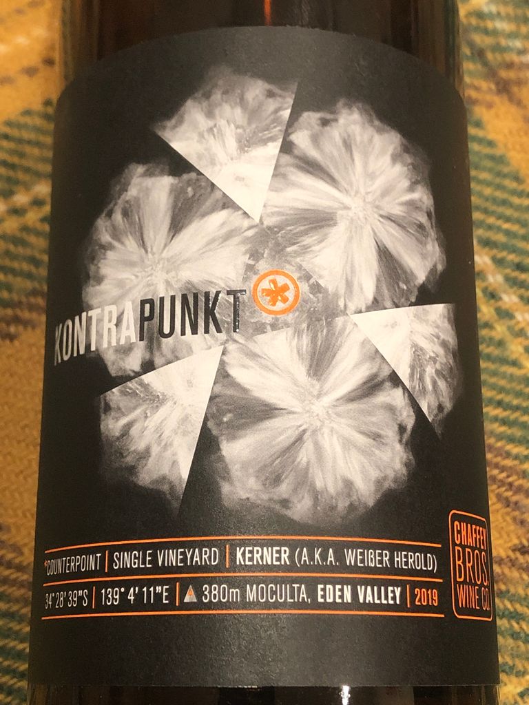 2022 Chaffey Bros Kerner Kontrapunkt Moculta, Australia, South ...