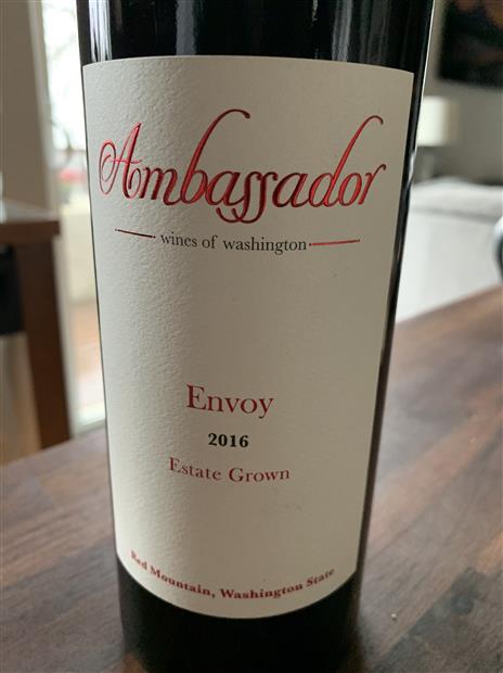 2016 Ambassador Wines Envoy, USA, Washington, Columbia Valley, Red ...