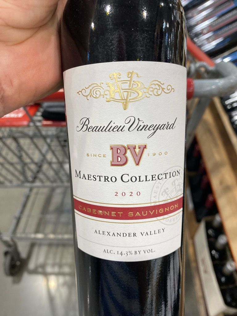 2020 Beaulieu Vineyard Cabernet Sauvignon Maestro Collection Ranch No ...