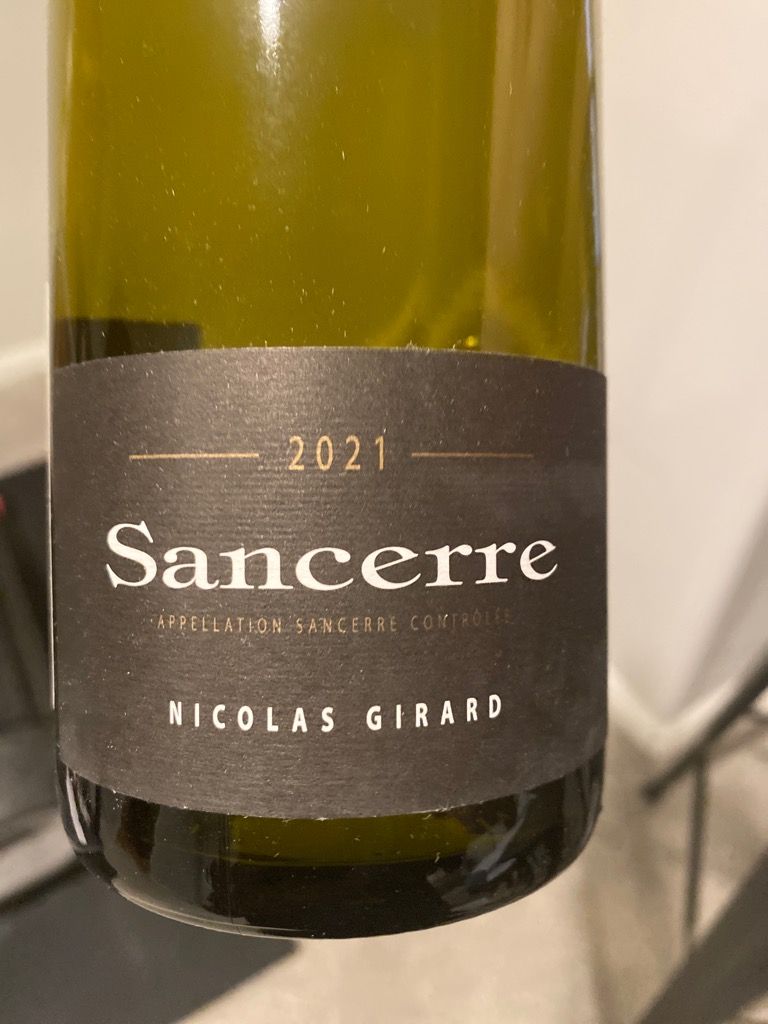 2021 Domaine Nicolas Girard Sancerre, France, Loire Valley, Upper Loire ...