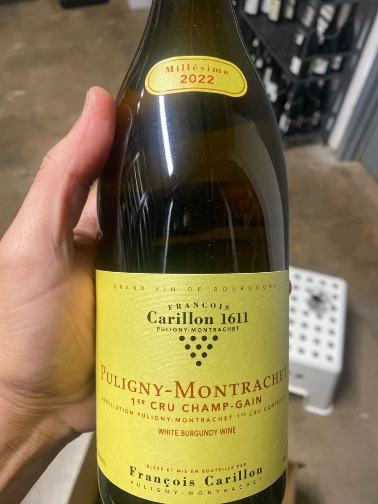 2022 Francois Carillon Puligny-Montrachet 1er Cru Les Champs-Gain ...