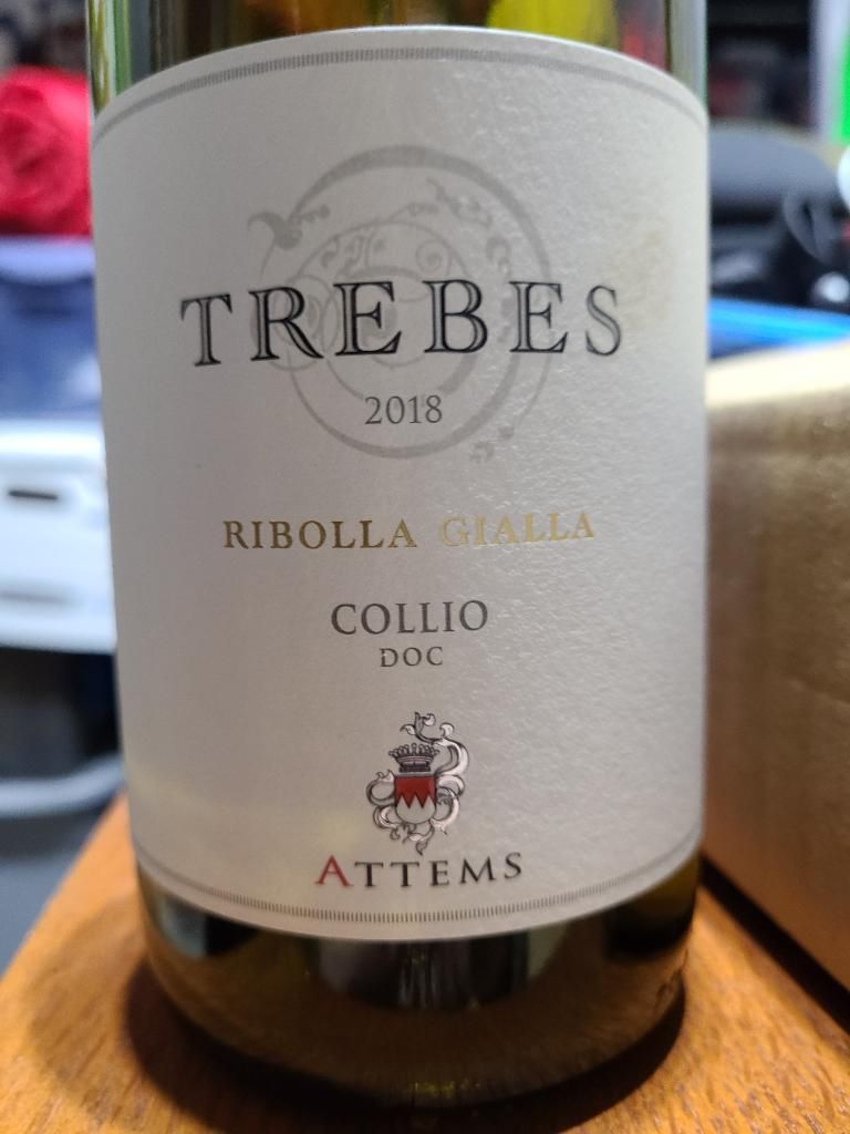 2018 Attems Collio Ribolla Gialla Trebes, Italy, Friuli-Venezia Giulia ...
