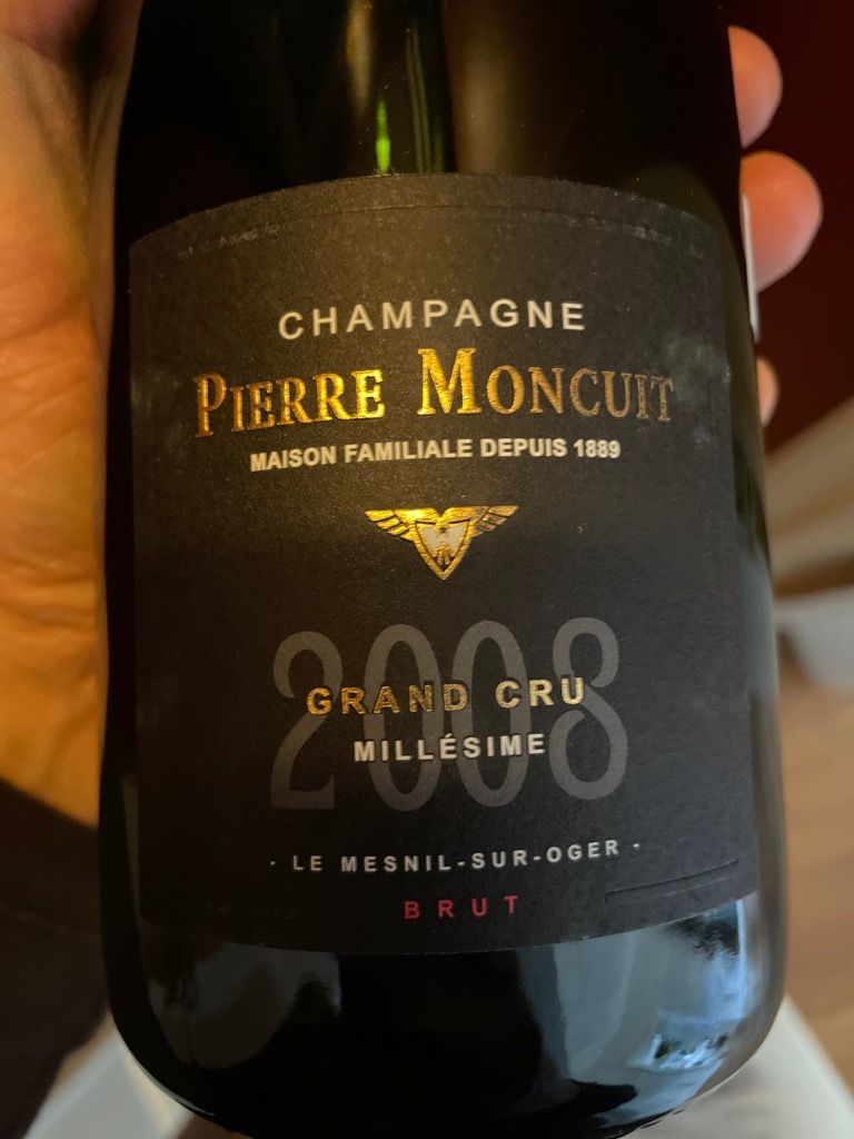2008 Pierre Moncuit Champagne Grand Cru Brut Millésimé, France ...