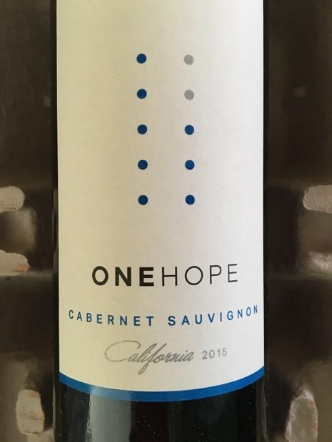 2015 One Hope Cabernet Sauvignon, USA, California - CellarTracker