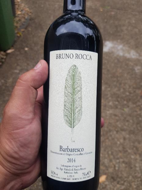 2014 Bruno Rocca Barbaresco, Italy, Piedmont, Langhe, Barbaresco ...