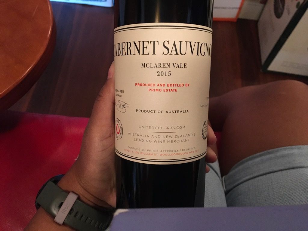 2015 Primo Estate Cabernet Sauvignon, Australia, South Australia ...