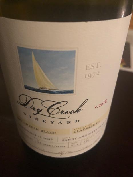 2018 Dry Creek Vineyard Chenin Blanc Dry Chenin Blanc Wilson Ranch, USA ...