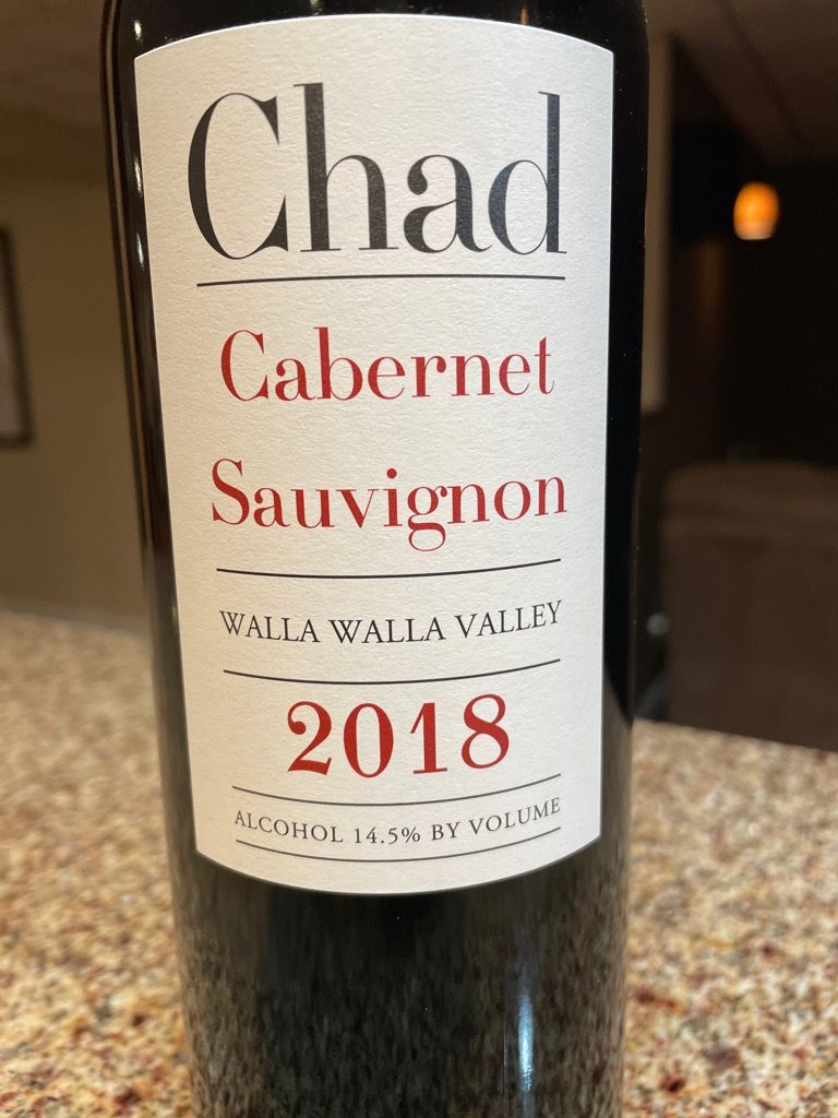 2018 Chad Wine Company Cabernet Sauvignon Walla Walla, USA, Washington ...