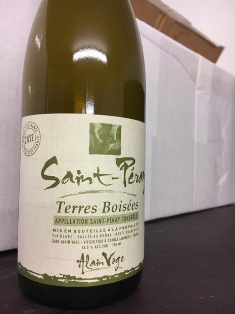 2015 Alain Voge St. Péray Terres Boisees, France, Rhône, Northern Rhône ...