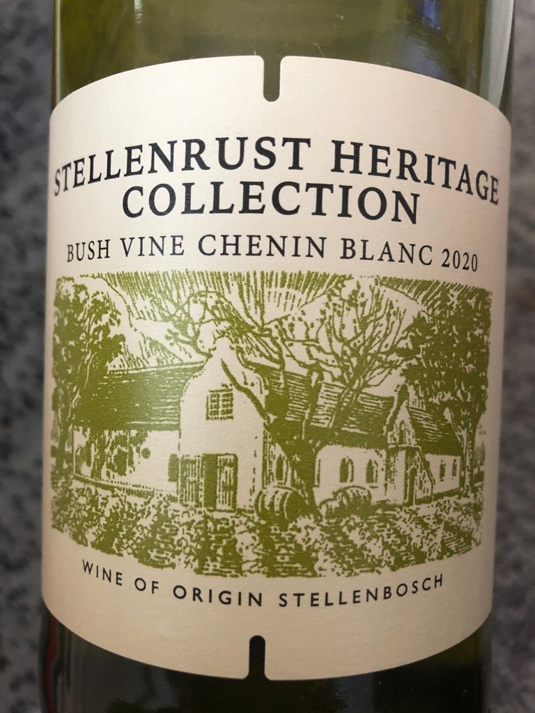 2020 Stellenrust Chenin Blanc Heritage Collection Bush Vine, South ...