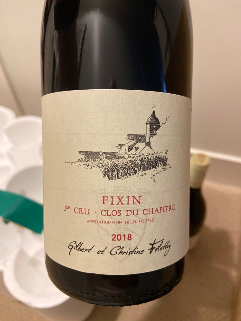 2020 Gilbert et Christine Felettig Fixin 1er Cru Clos du Chapitre ...