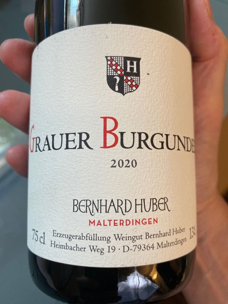 2020 Bernhard Huber Grauer Burgunder, Germany, Baden - CellarTracker