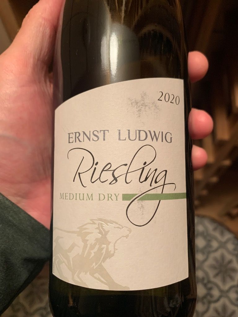 2020 Ernst Ludwig Riesling Medium Dry, Germany, Rheinhessen - CellarTracker