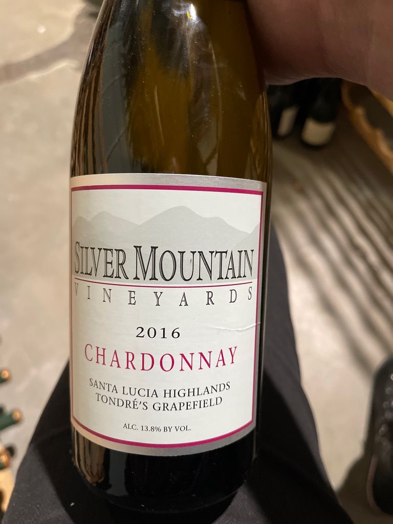 2016 Silver Mountain Vineyards Chardonnay Tondré Grapefield, USA ...