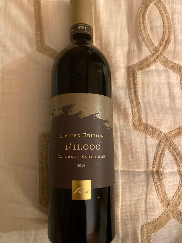 2013 Tabor Cabernet Sauvignon Limited Edition 1/11000, Israel, Galilee, Upper Galilee ...