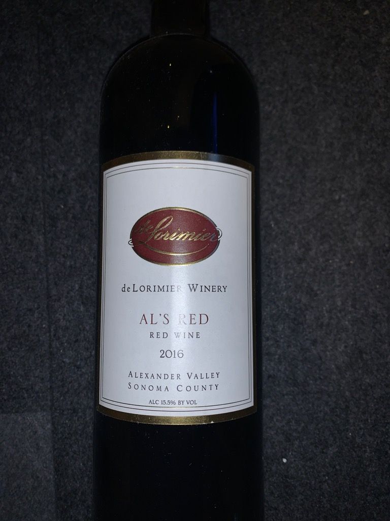 2011 deLorimier Al's Red Meritage, USA, California, Sonoma County ...