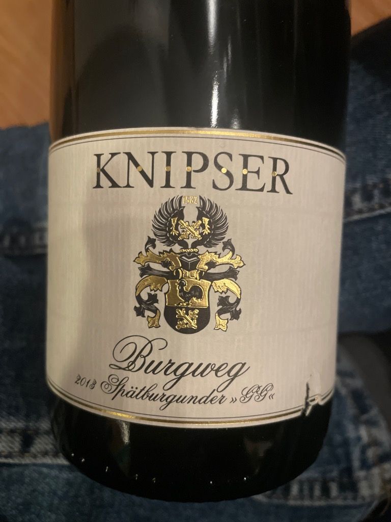 2018 Knipser Grosskarlbacher Burgweg Spätburgunder Großes Gewächs ...