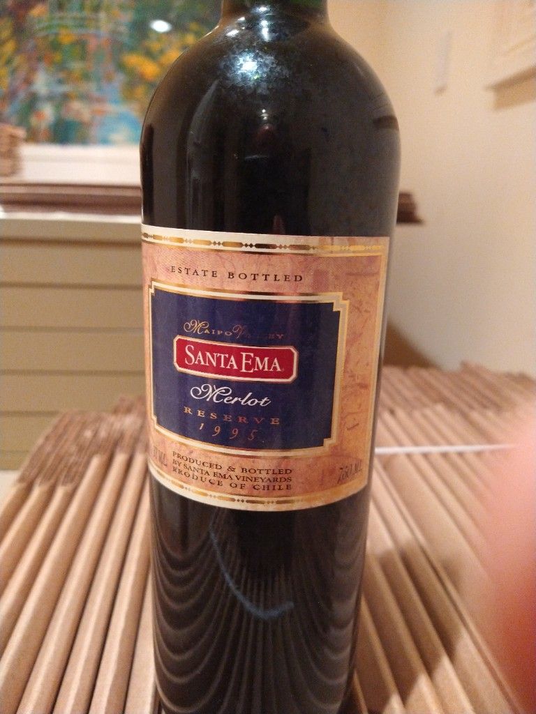 1995 Santa Ema Merlot Reserva, Chile, Maipo Valley - CellarTracker