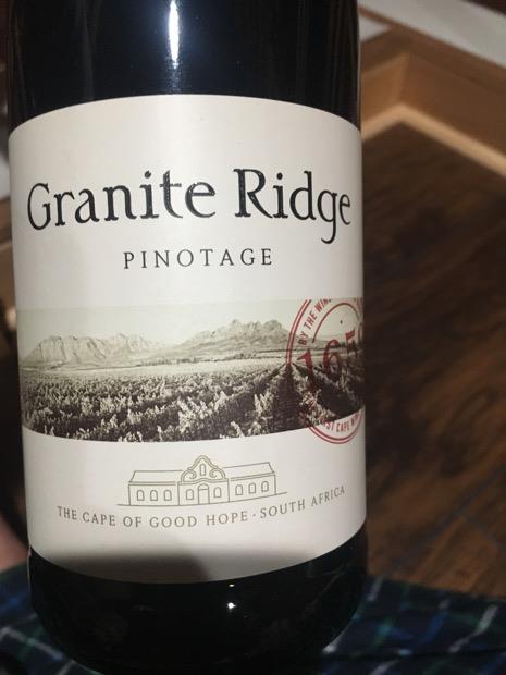 2016 Granite Ridge Pinotage, South Africa, Coastal Region, Stellenbosch ...