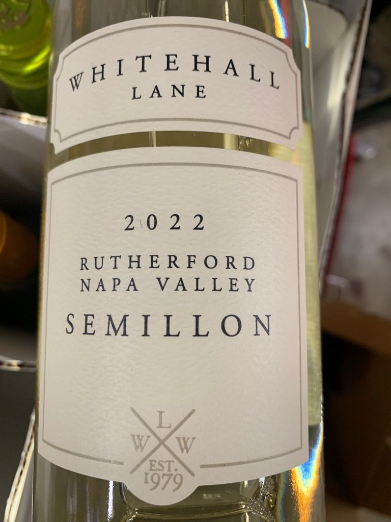 2023 Whitehall Lane Sémillon, USA, California, Napa Valley, Rutherford ...